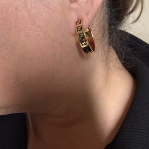Fendi | Jewelry | Fendi Monogram Hoops Authentic | Poshmark